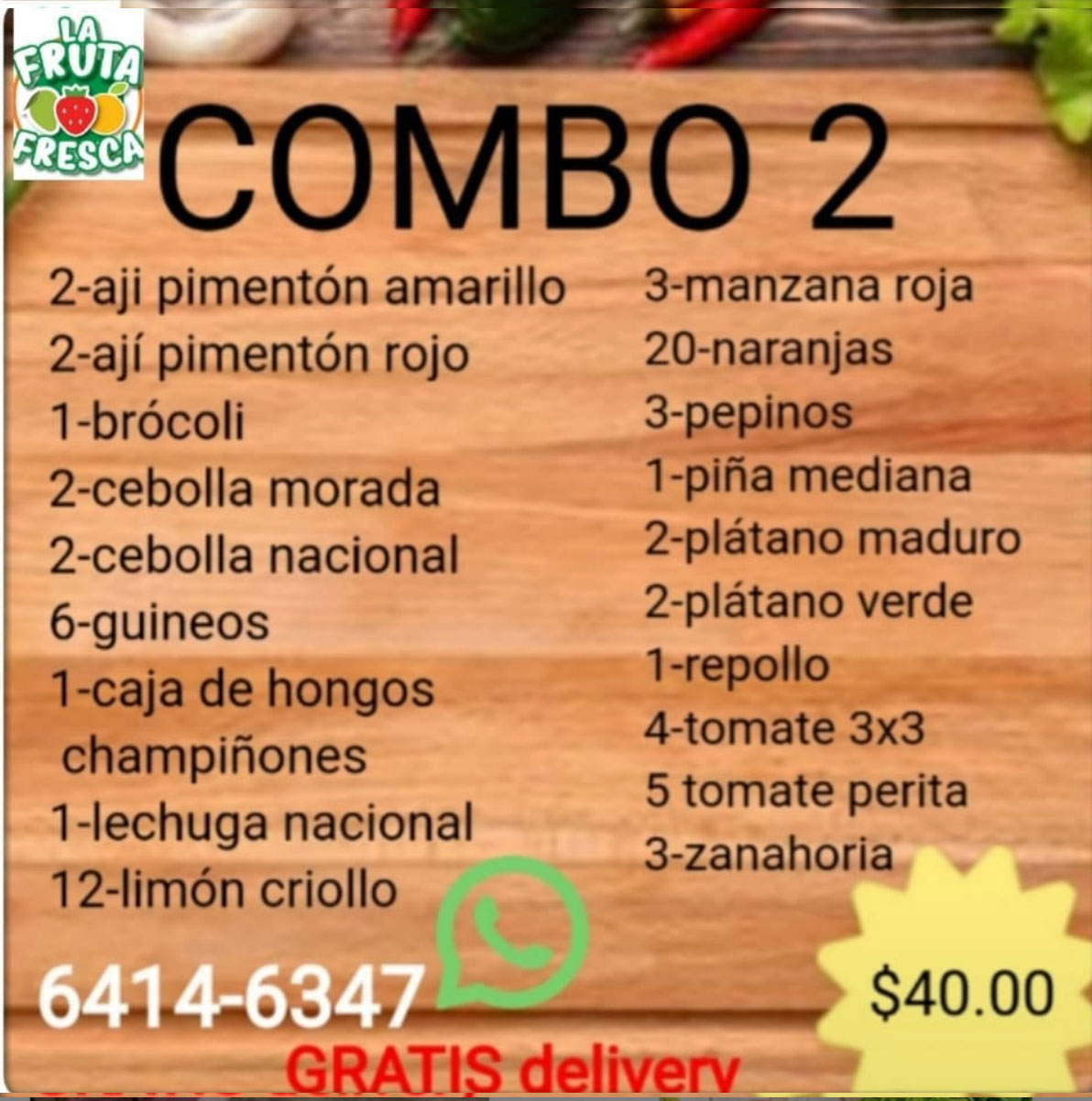 Combo 2 | Productos | Catálogo de Servicios